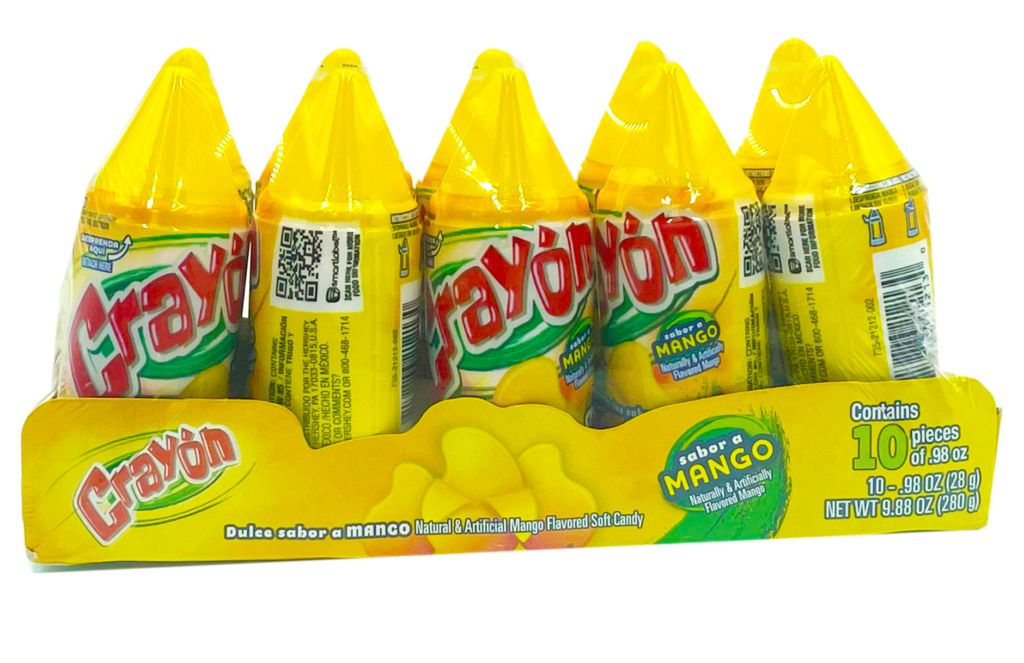 Crayon Tray Mango 10 pz - 2 Amigos